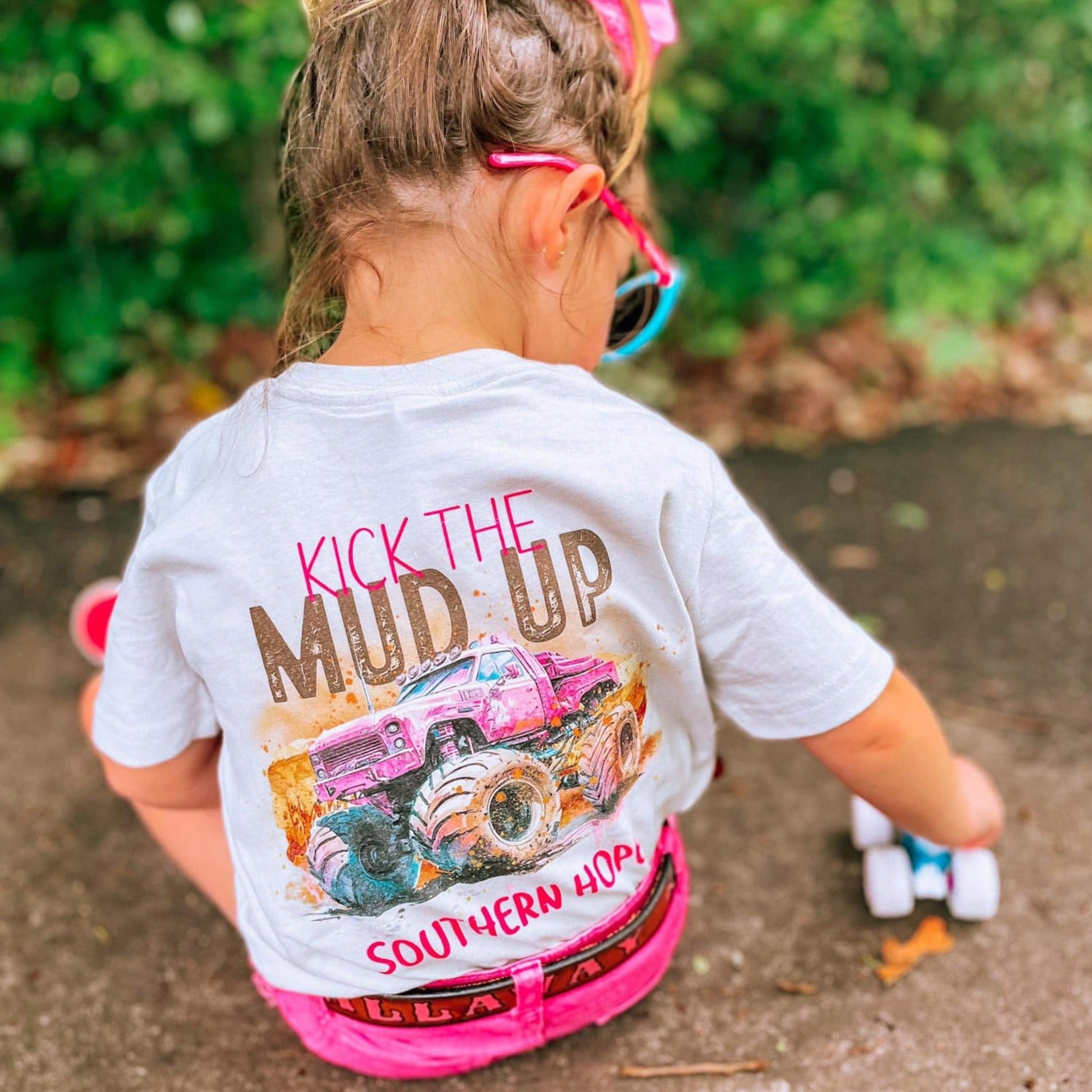 Kick the Mud Up Girl's Short Sleeve Shirt – Southern Boy Co.