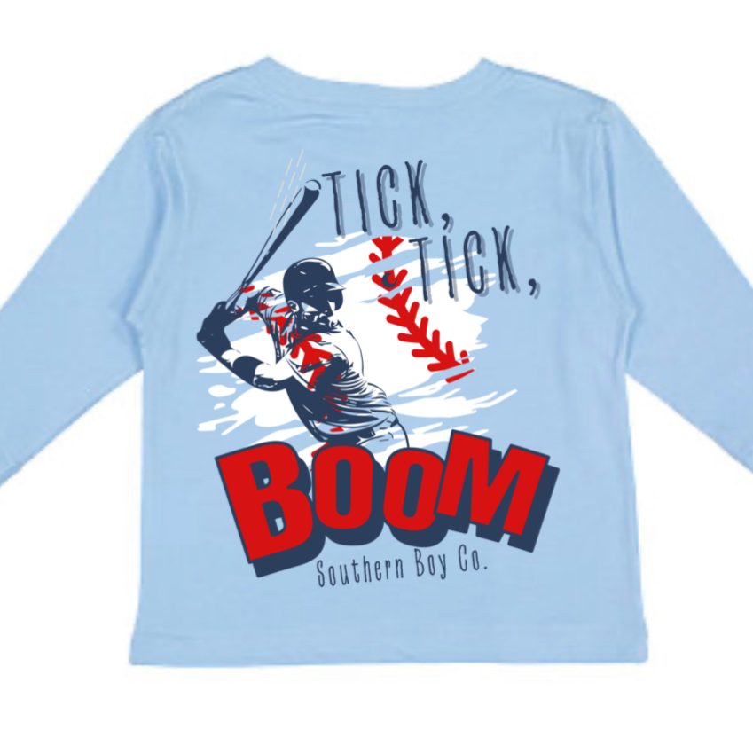 Tick Tick Boom Long Sleeve Kids Tee – Southern Boy Co.