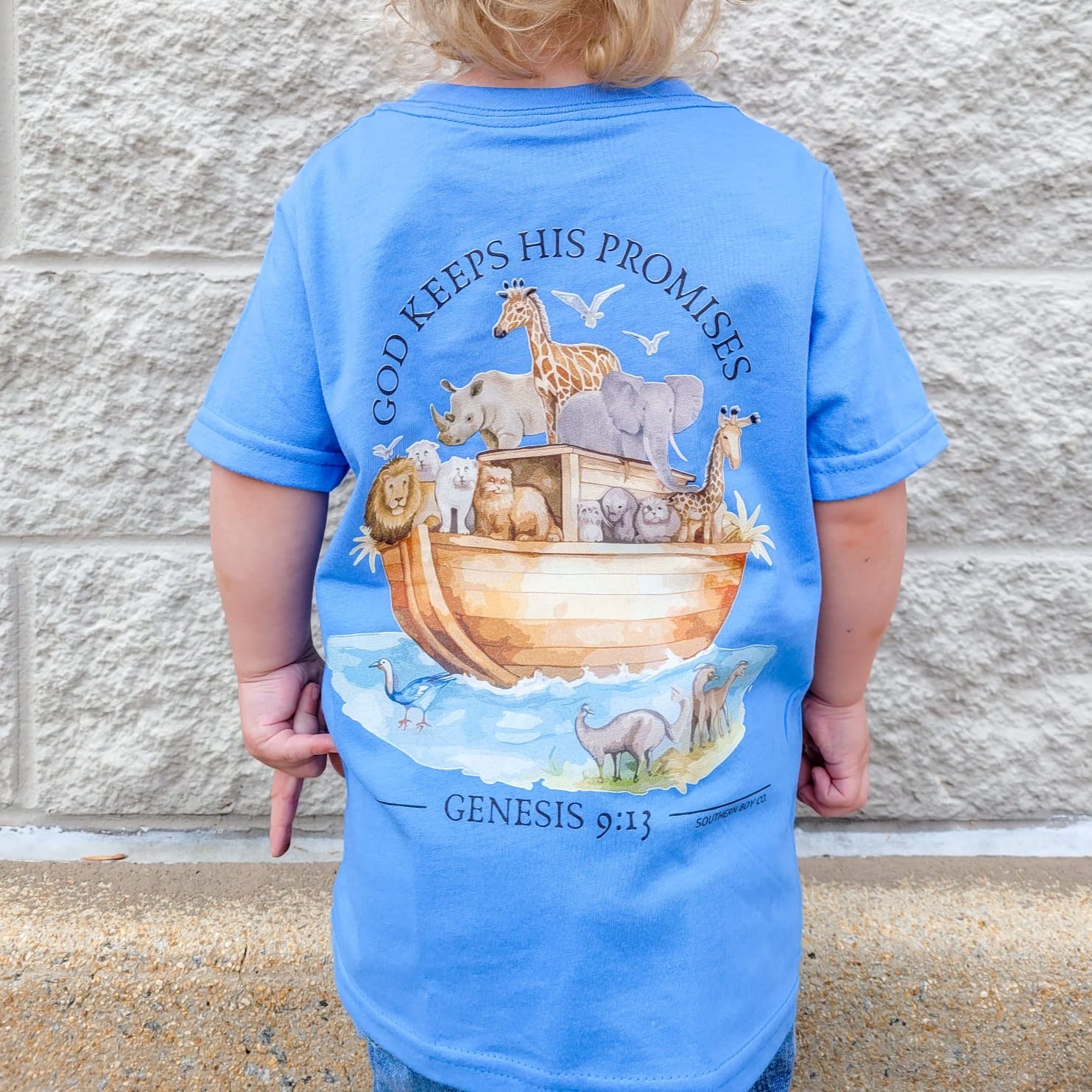 Boys God's Promise (Ark) Short Sleeve Shirt – Southern Boy Co.