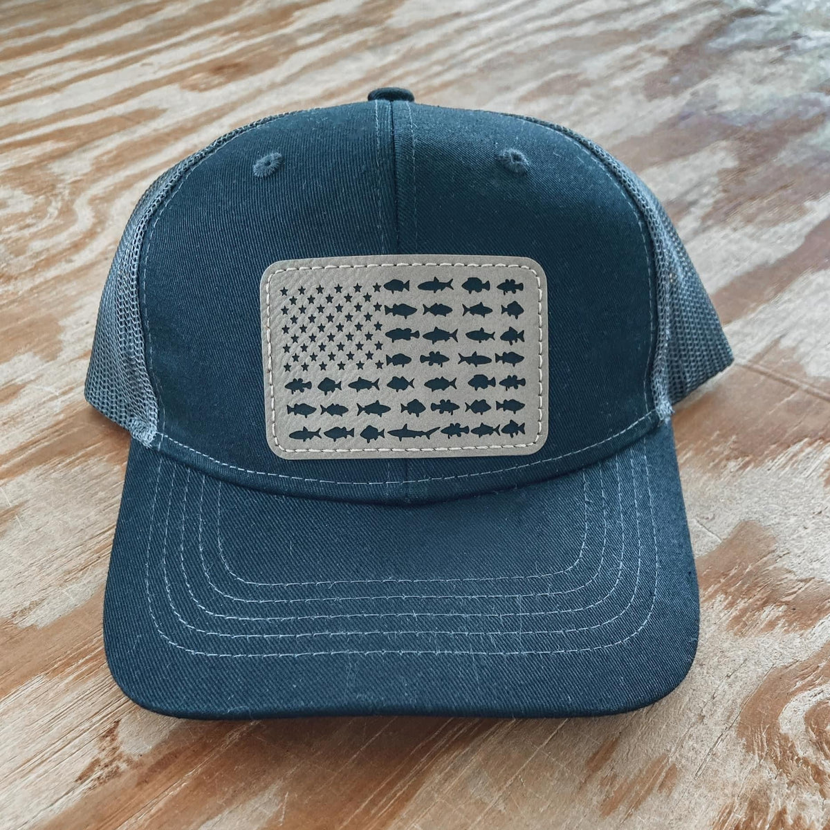 Fish Flag Leather Patch Kids Hat – Southern Boy Co.